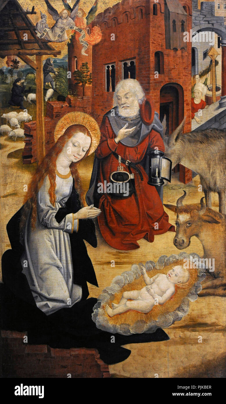 North German painter (late 15th century). The Nativity of Christ. Panel ...