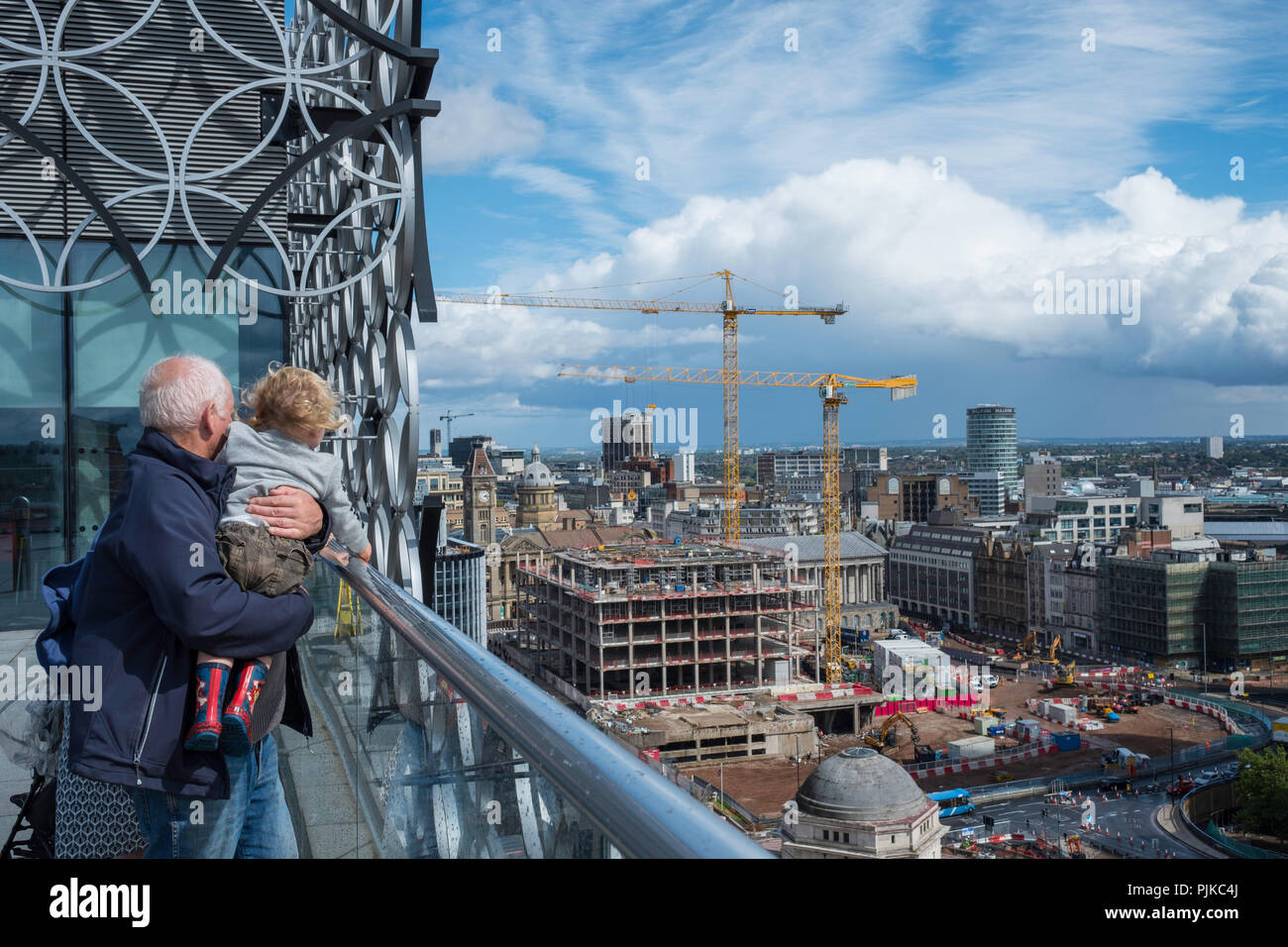 Looking out on the redevelopment of Birmingham from the Library Stock ...