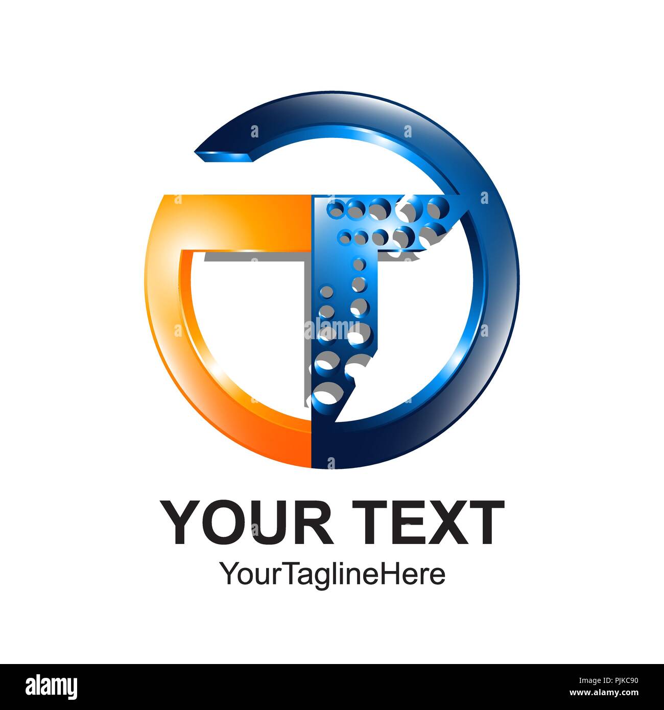 Letter T Logo Stock Photos & Letter T Logo Stock Images - Alamy