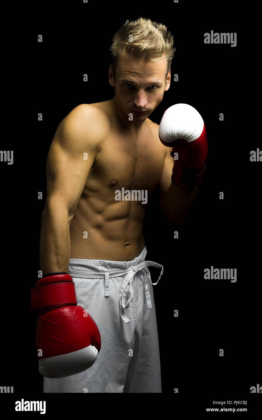 Handsome young boxer hi-res stock photography and images - Alamy