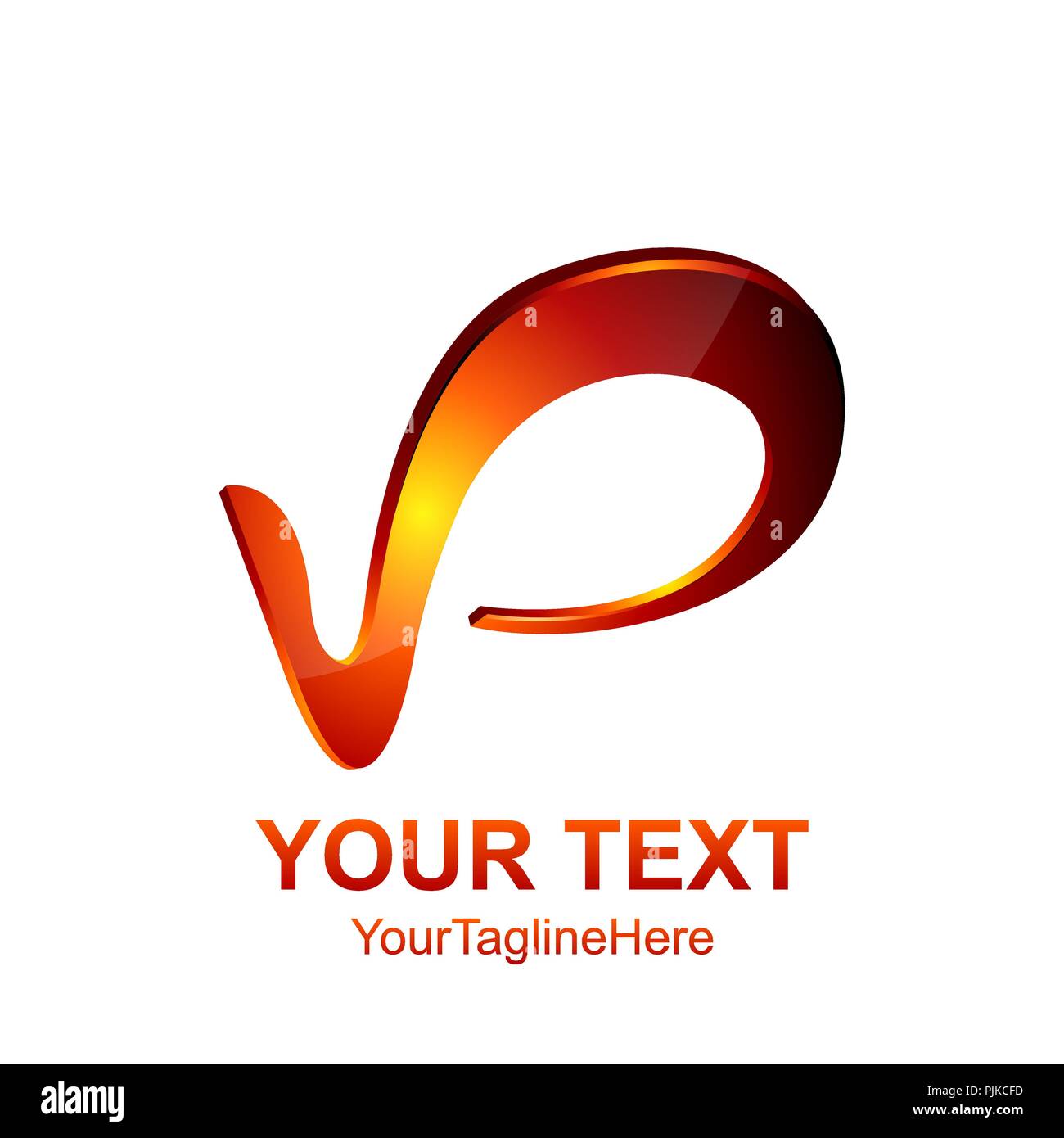 Curved company logo Stock Vector Images - Alamy