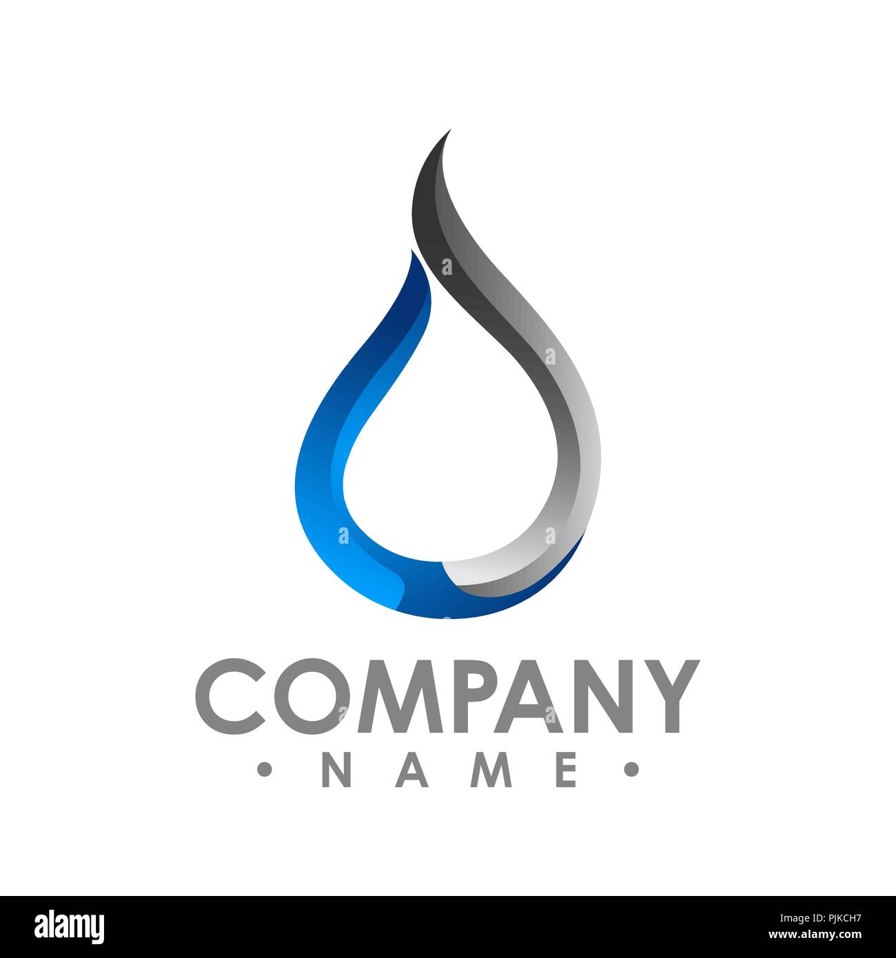 Raindrop logo template hi-res stock photography and images - Alamy