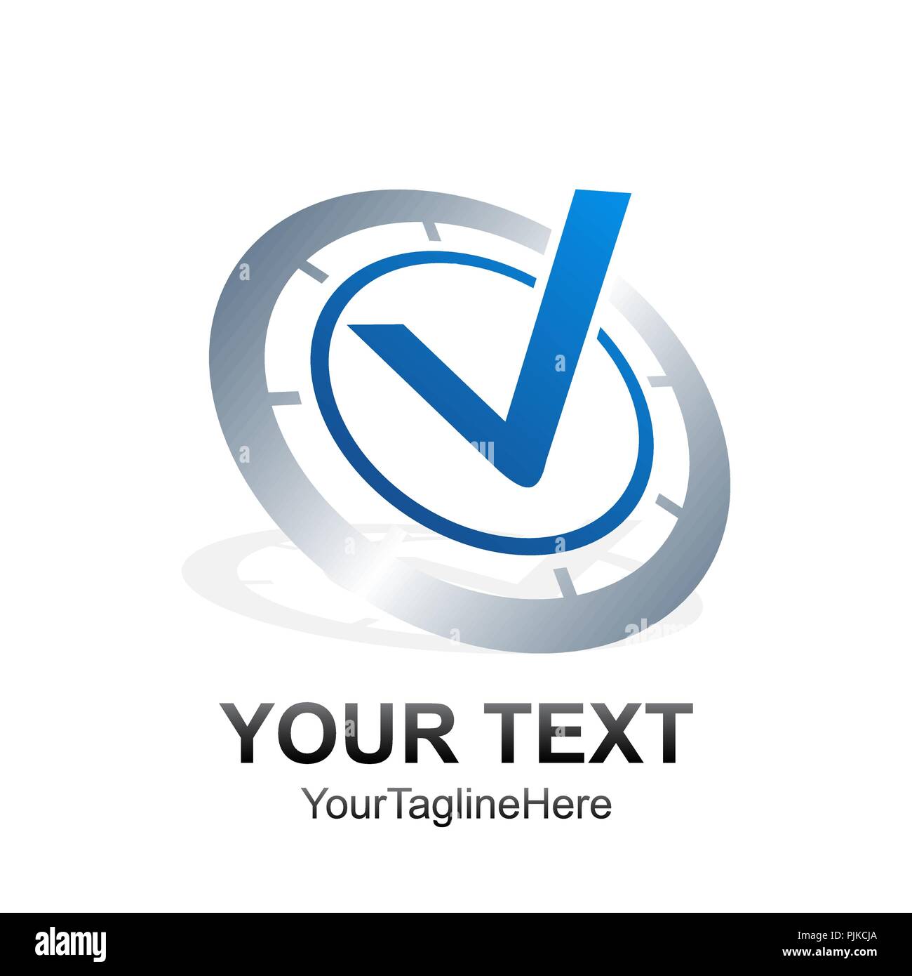 Silver Check Mark Logo