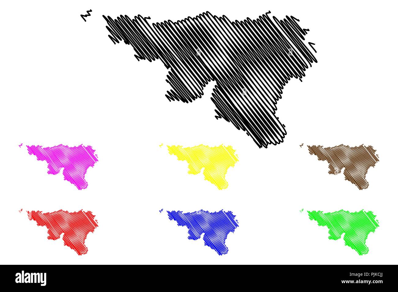 Wallonia (Community and region of Belgium, Kingdom of Belgium) map ...