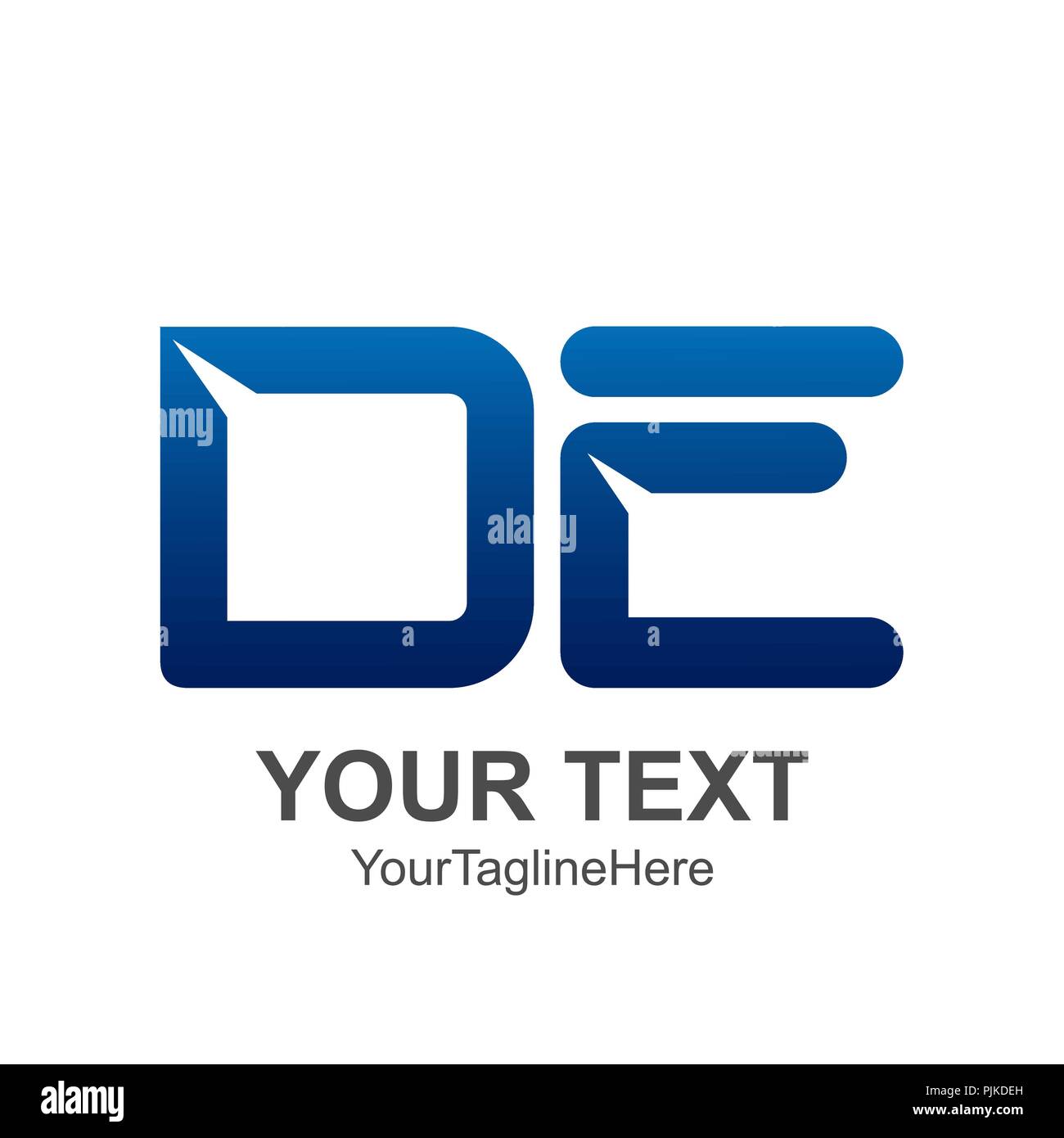 Letter de logo hi-res stock photography and images - Alamy