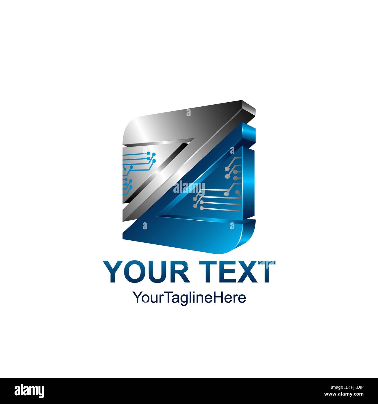 Abstract 3d logo,elegant modern geometric business corporate Stock ...