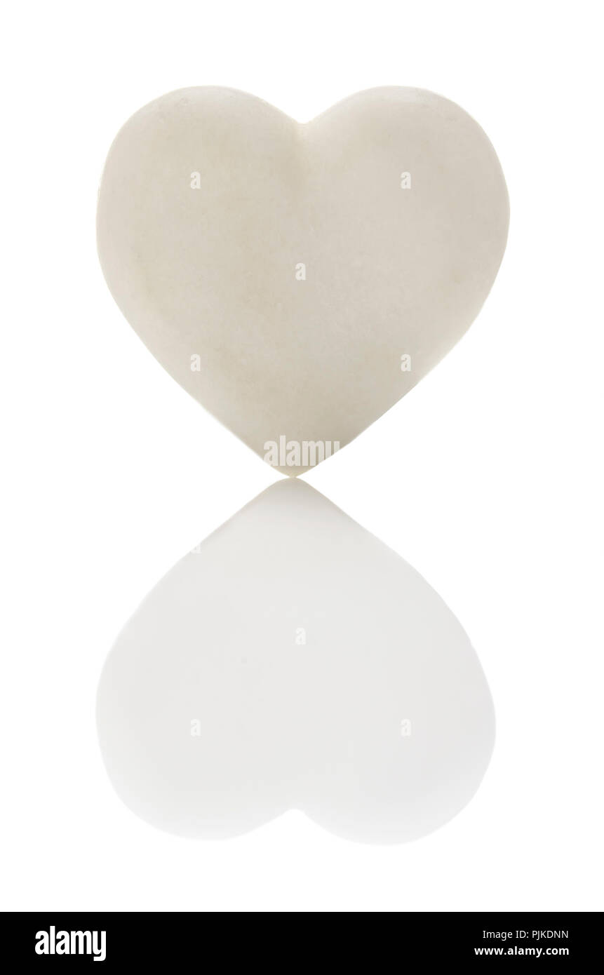 White heart stone hi-res stock photography and images - Alamy