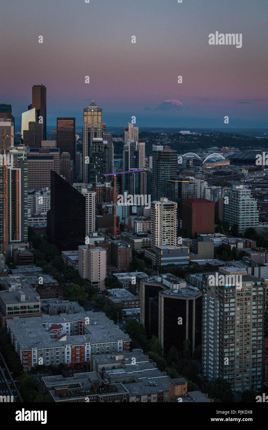 Seattle aerial view hi-res stock photography and images - Alamy
