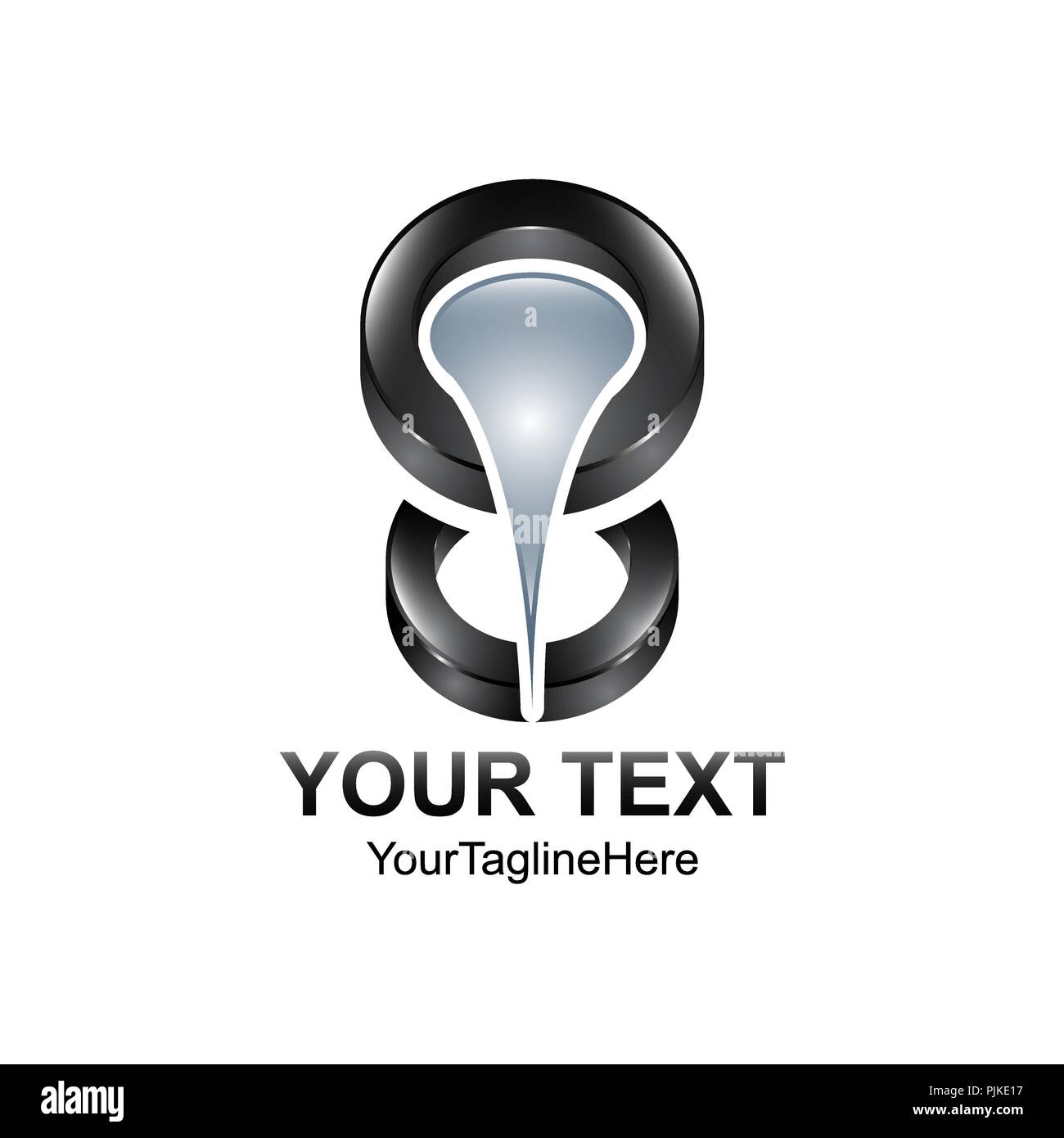 Abstract Circle water droop logo concept for business company. Vector ...