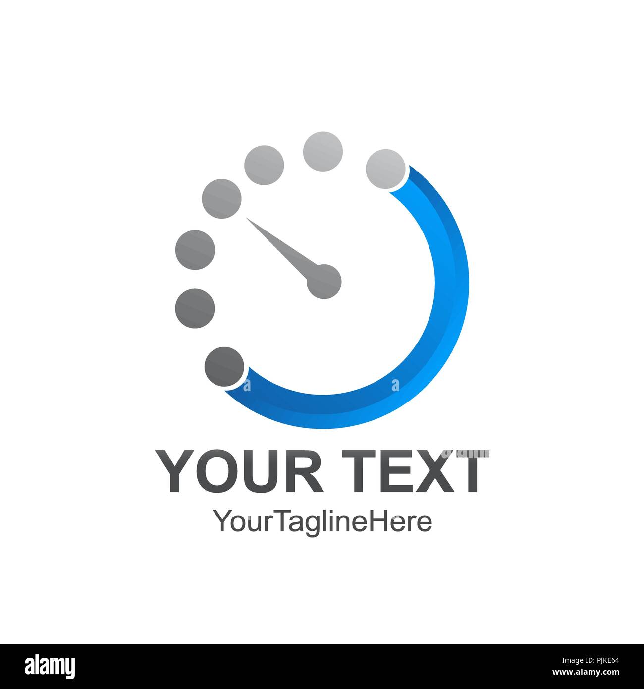 Time left logo design template element Stock Vector Image & Art - Alamy