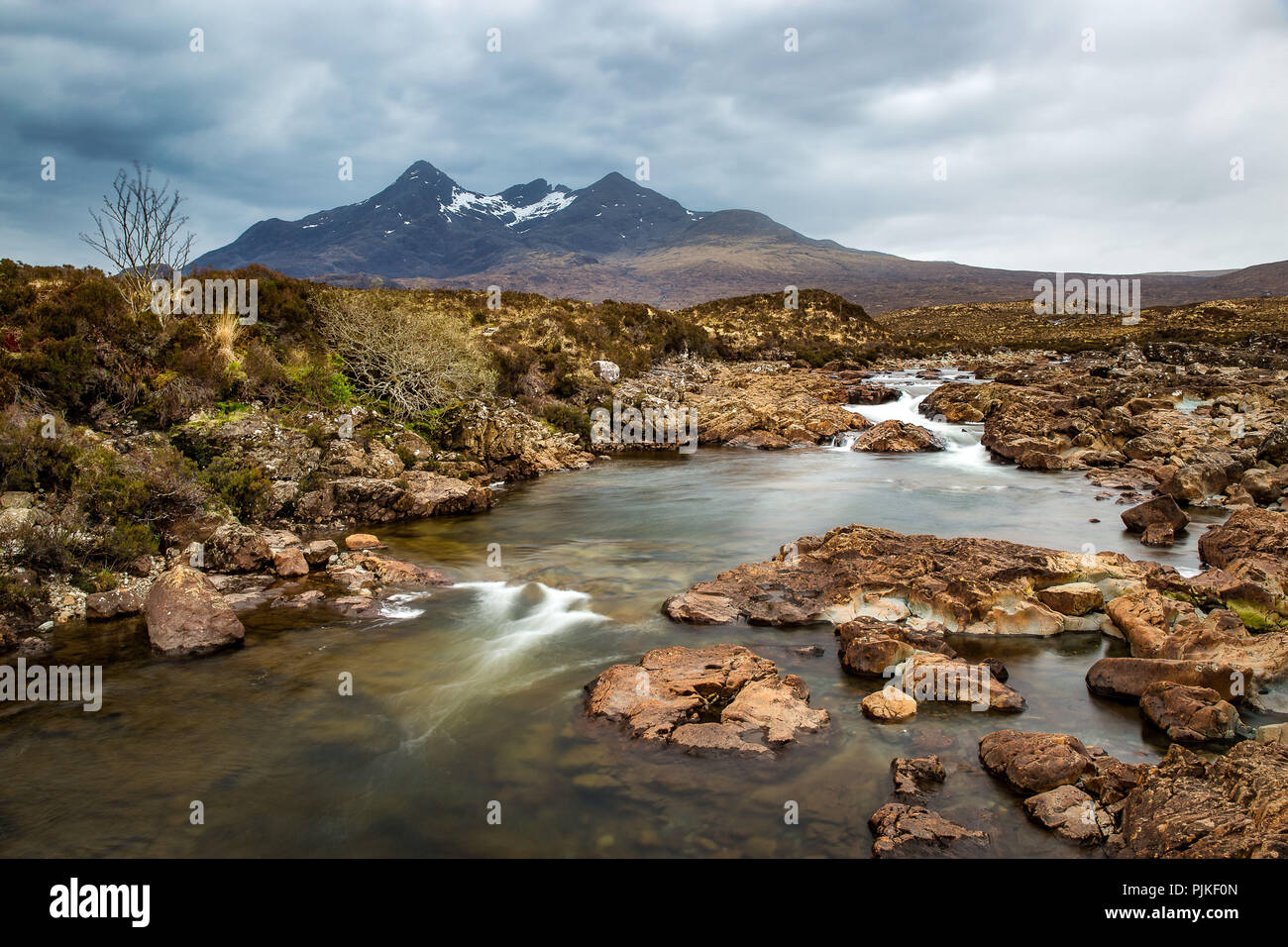 Sligachan waterfalls, Isle of Skye Stock Photo - Alamy