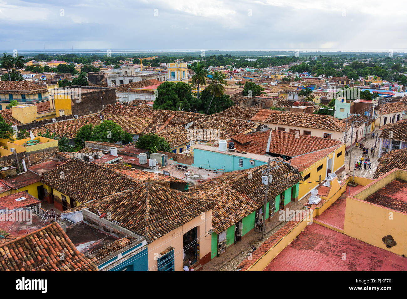 Cuba, Trinidad, UNESCO World Heritage Site, view from above Stock Photo ...