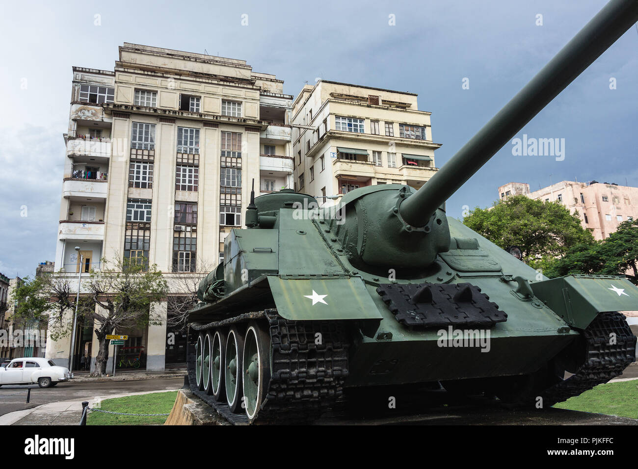 Cuba, Havana, Revolution Museum, tank Stock Photo - Alamy