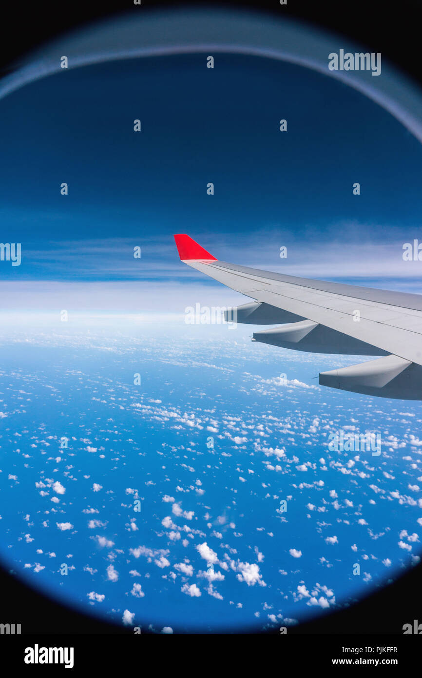 Flight, view from window Stock Photo - Alamy