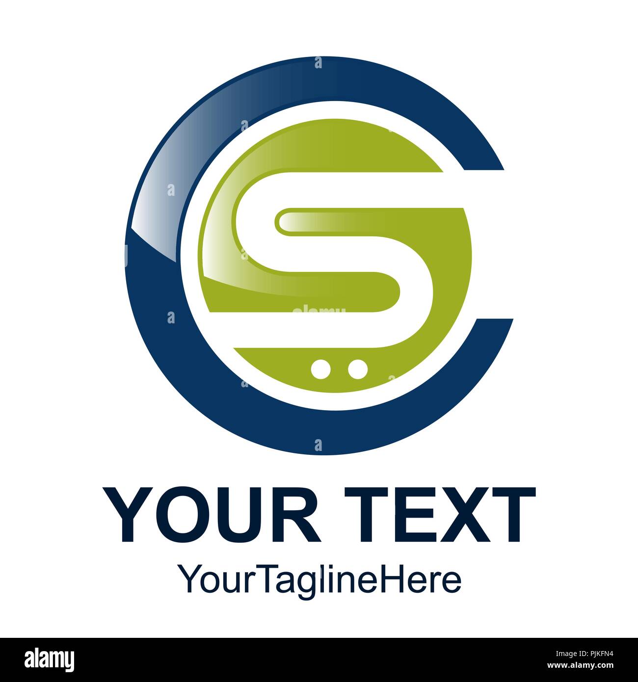 Initial letter CS logo design template element for business and company ...