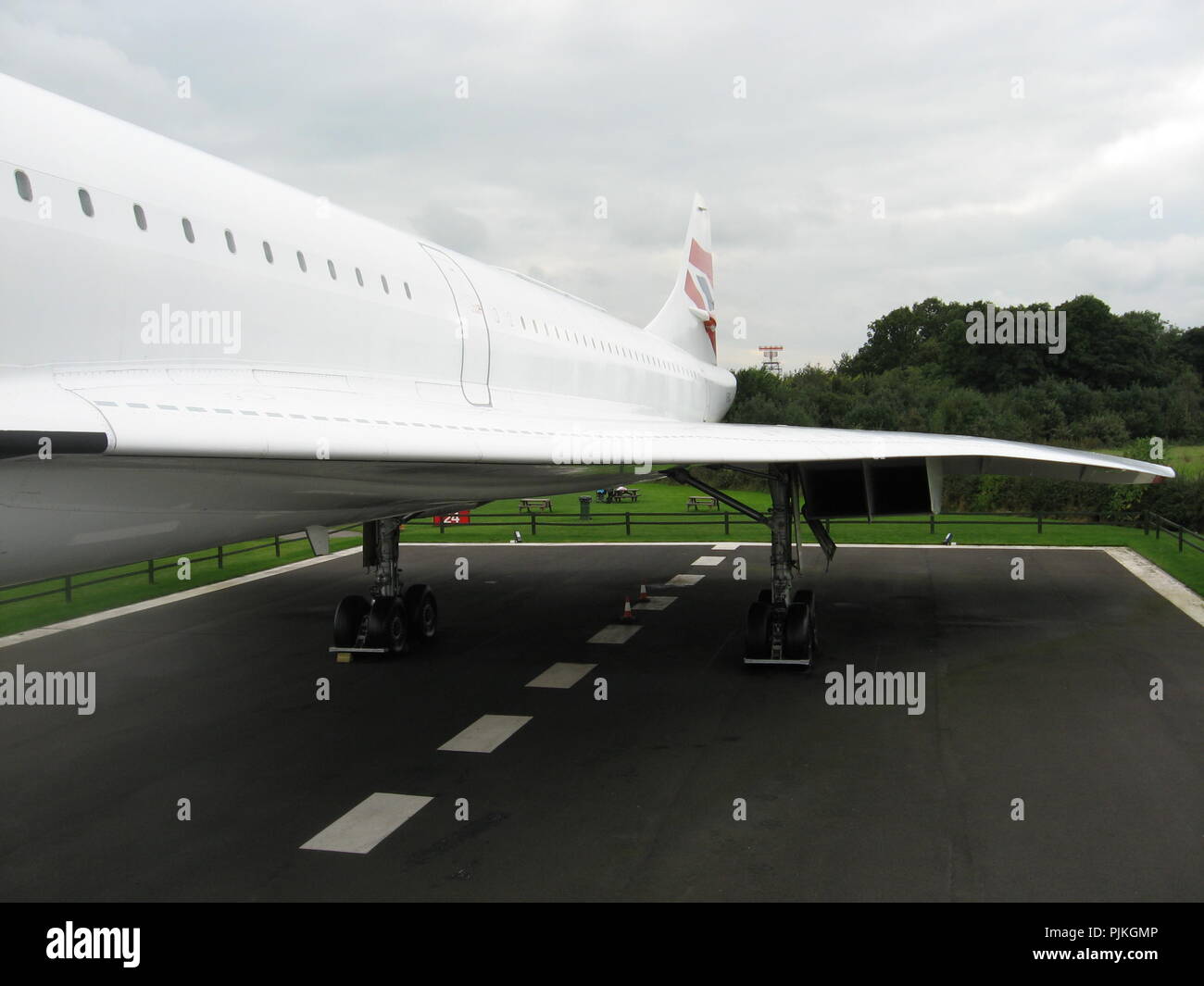 Concorde at Manchester Airport viewing park Stock Photo - Alamy
