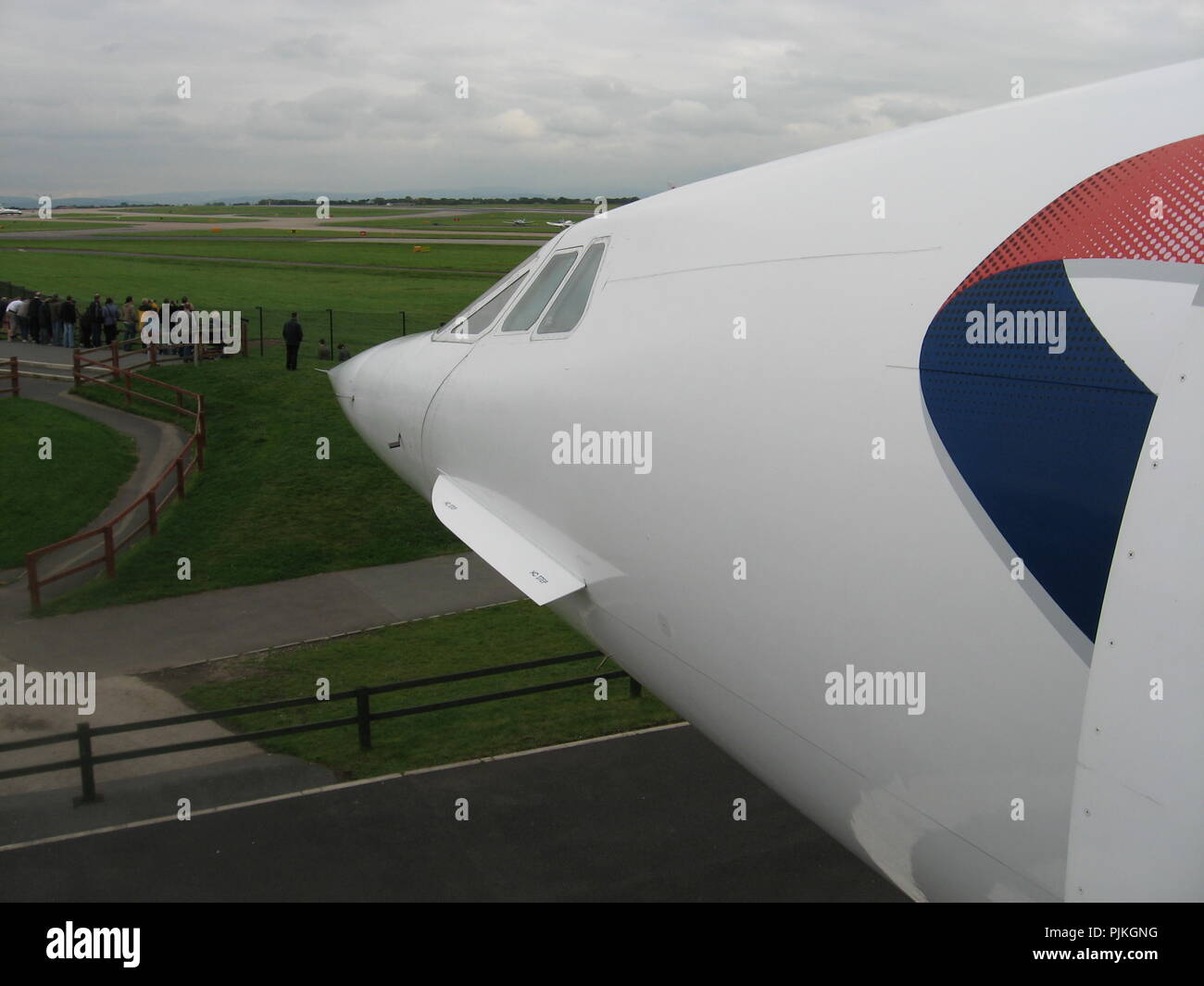 Concorde at Manchester Airport viewing park Stock Photo - Alamy