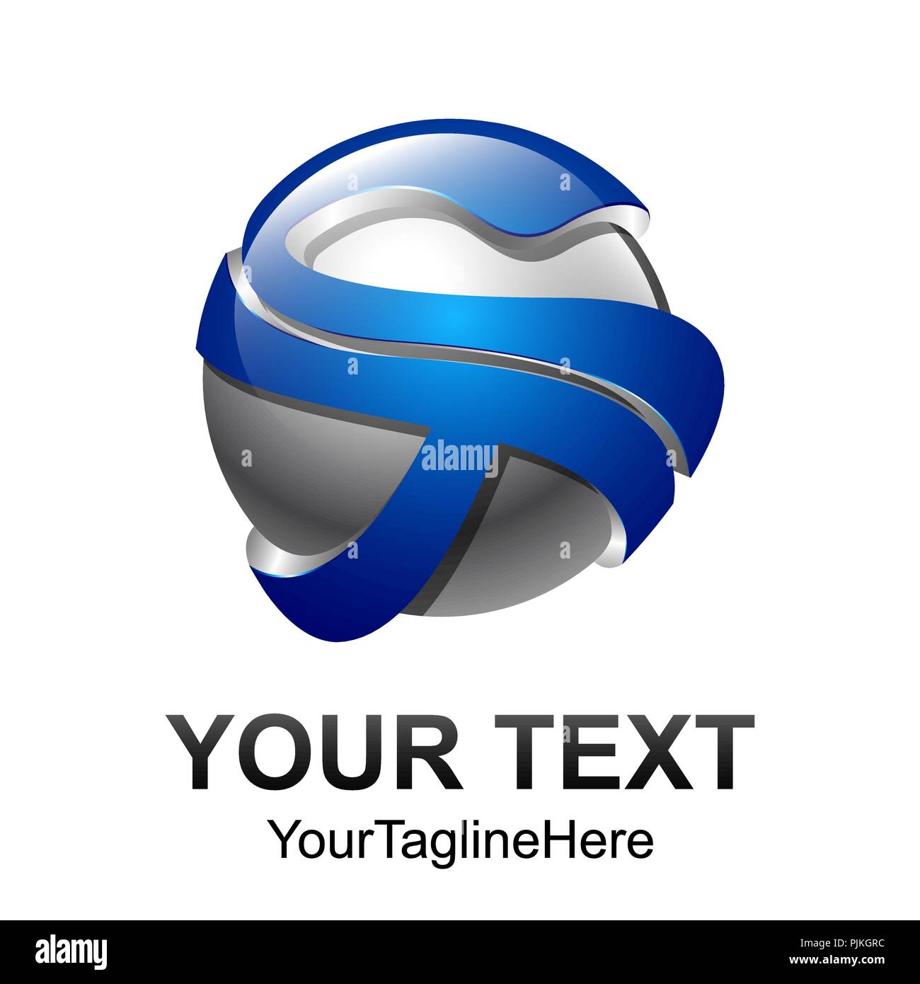 Abstract vector sphere icon technology orbit web rings, round ring ...