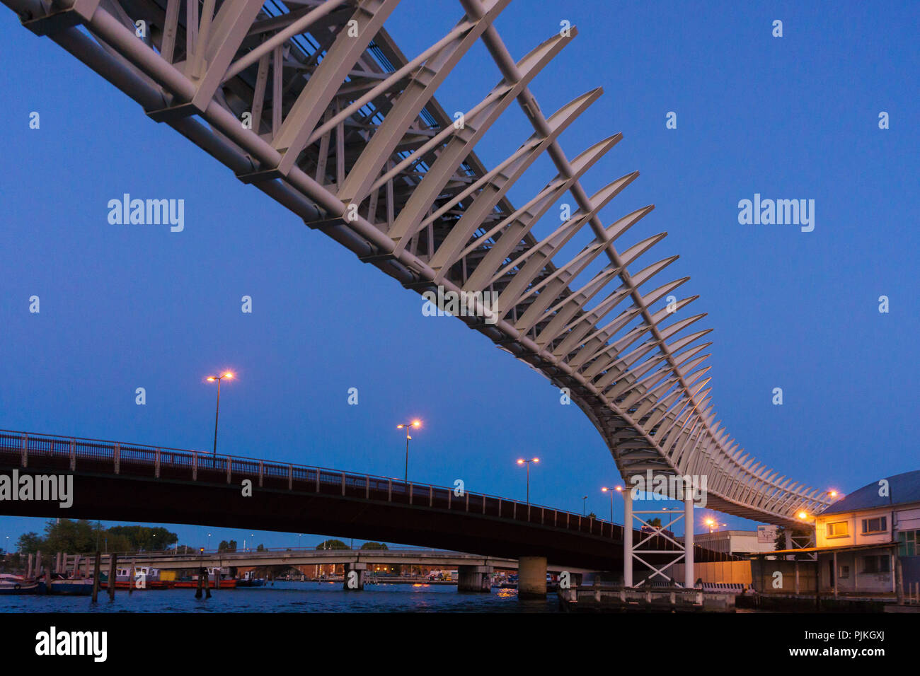 Venice, Tronchetto, ferry terminal, bridge Stock Photo - Alamy