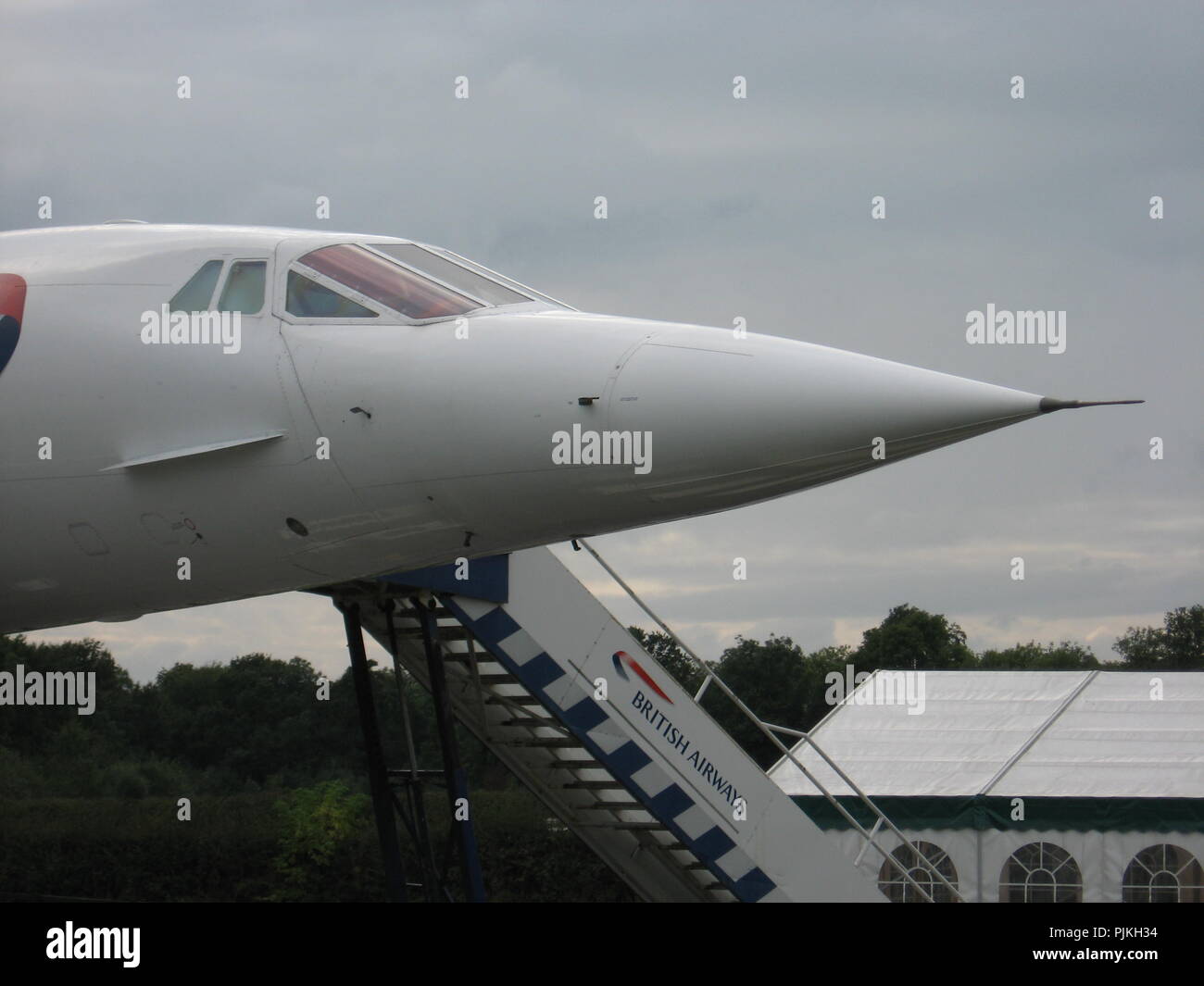 Concorde at Manchester Airport viewing park Stock Photo - Alamy