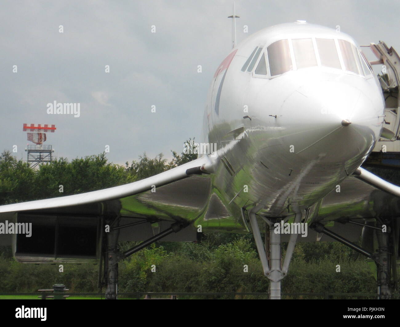 Concorde at Manchester Airport viewing park Stock Photo - Alamy