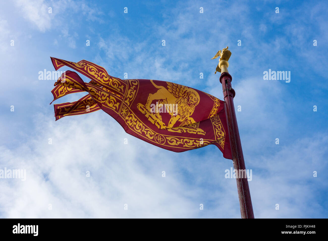 Venetian lion flag venice hi-res stock photography and images - Alamy