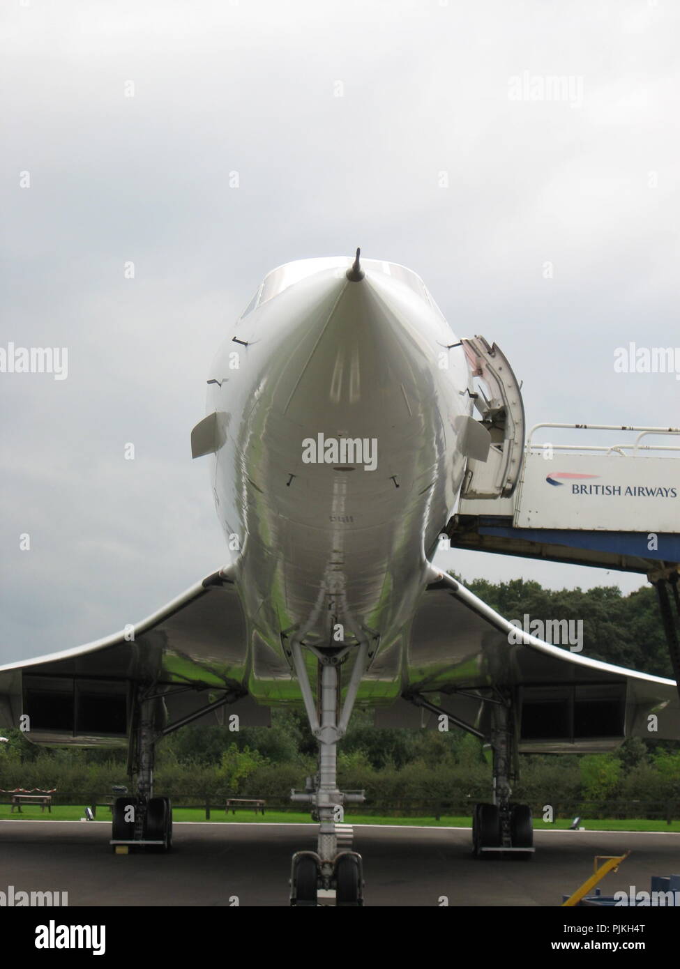 Concorde at Manchester Airport viewing park Stock Photo - Alamy