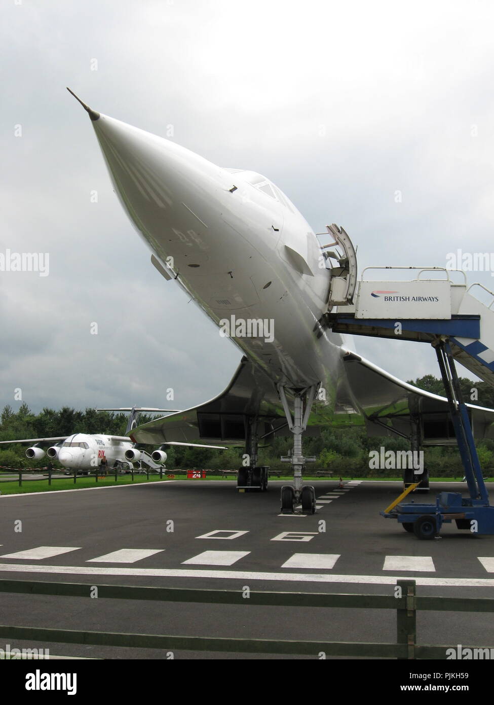 Concorde at Manchester Airport viewing park Stock Photo - Alamy