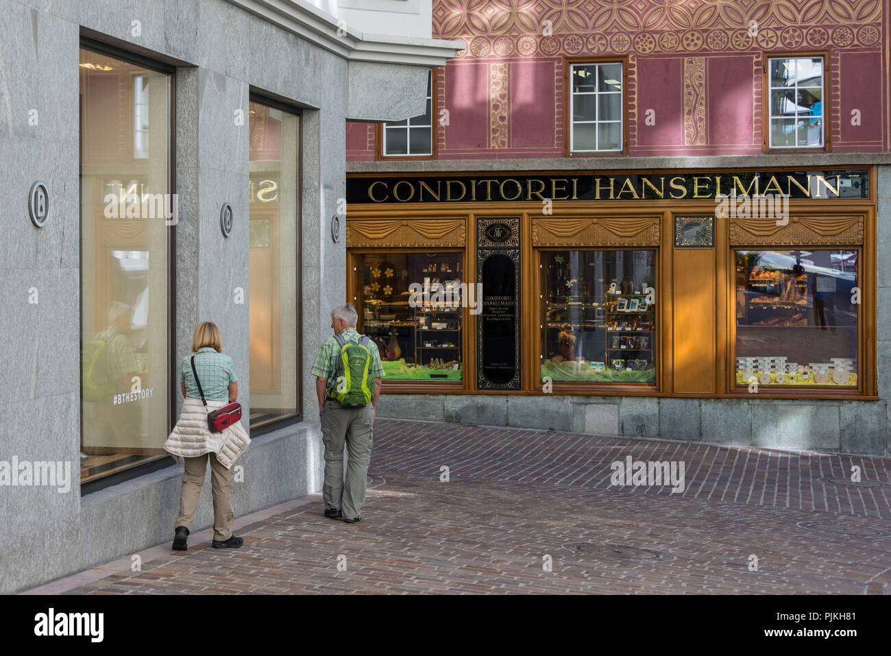 St moritz shopping hi-res stock photography and images - Alamy