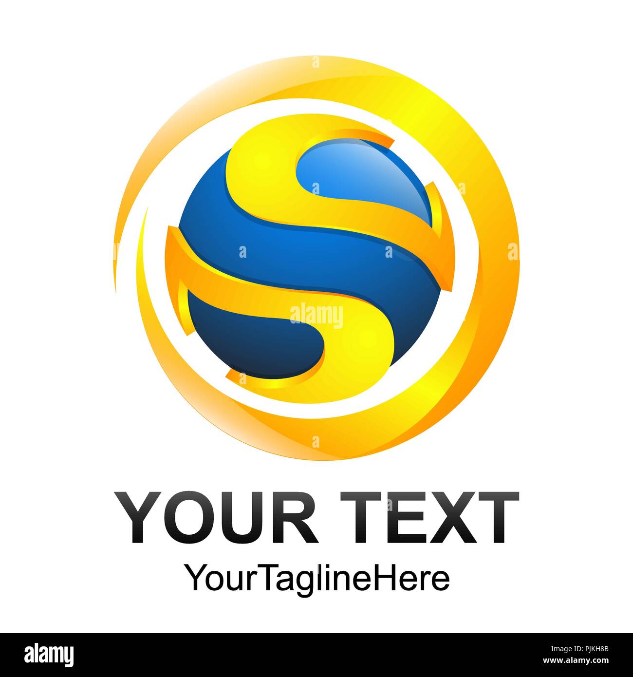 Yellow Blue Circle Logo