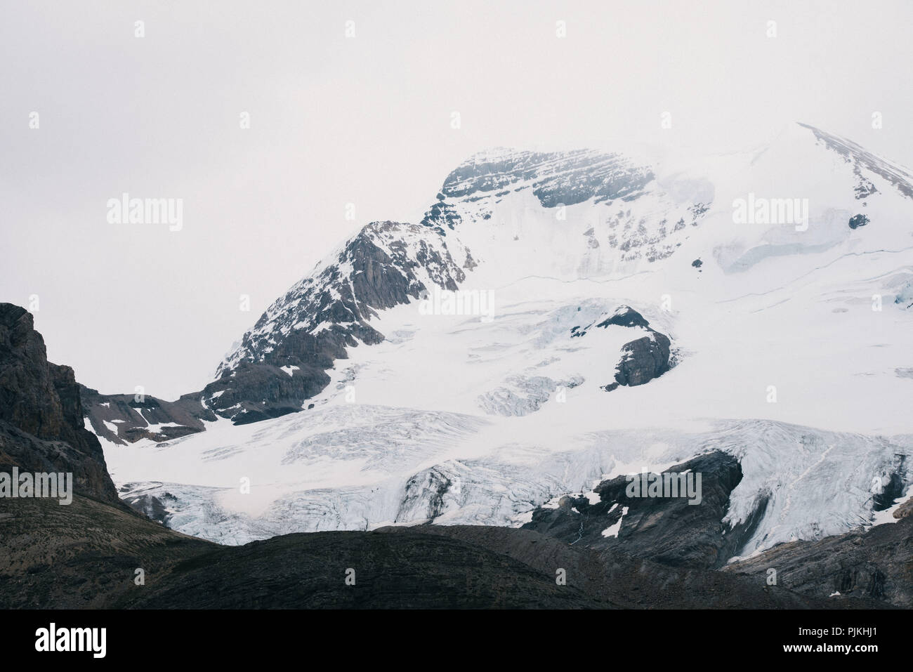 Glacier, Icefields Parkway, Jasper National Park, Canada Stock Photo ...