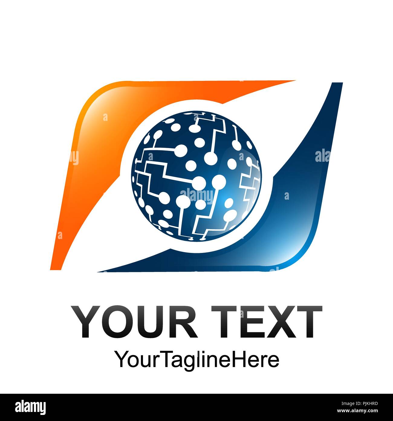 Circuit board icons. Technology scheme circles and squares sign symbols ...
