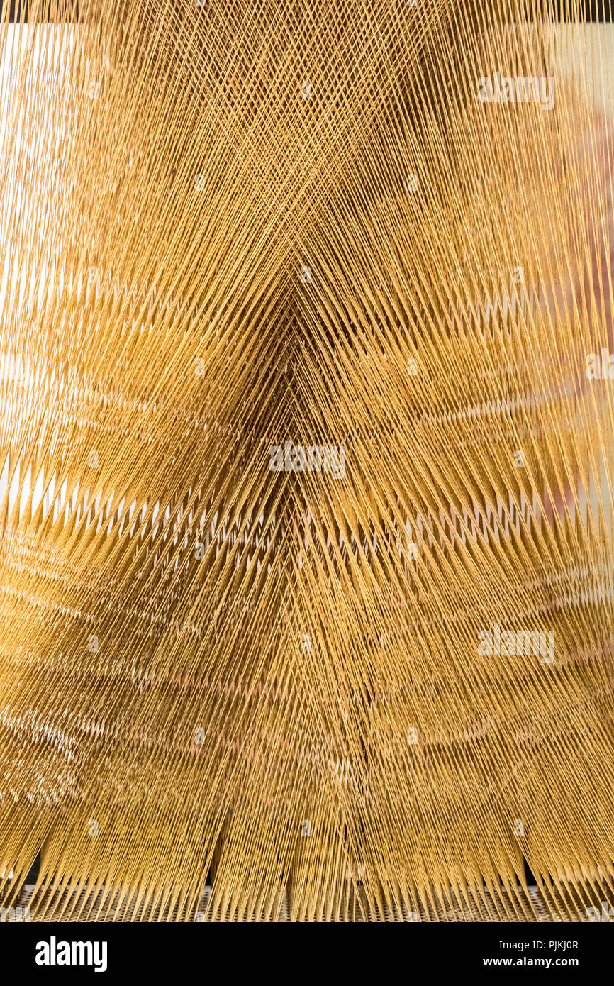 Hand loom, detail, threads Stock Photo - Alamy