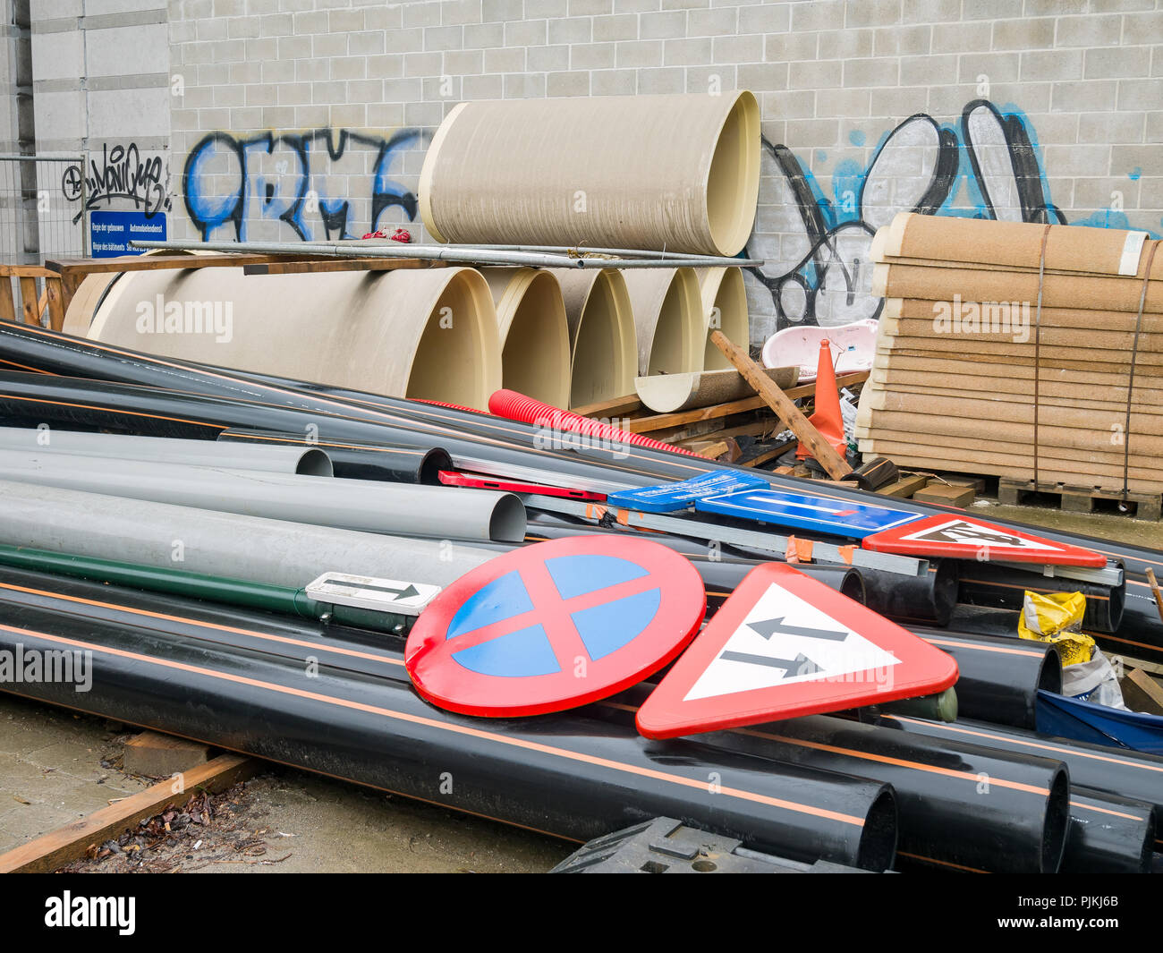 Many traffic signs hi-res stock photography and images - Alamy