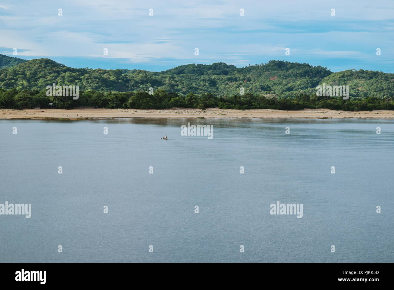 Amazing rock formations at Kande Beach, Lake Malawi, Malawi Stock Photo ...