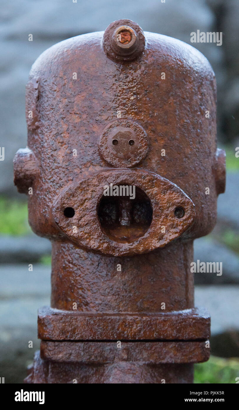 Iceland, junkyard, rusted fire hydrant, close-up, detail Stock Photo ...