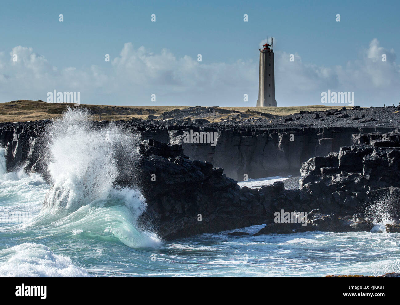Iceland landscape londrangar snaefellsnes hi-res stock photography and ...