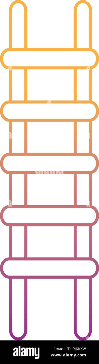 ladder icon over white background, vector illustration Stock Vector ...