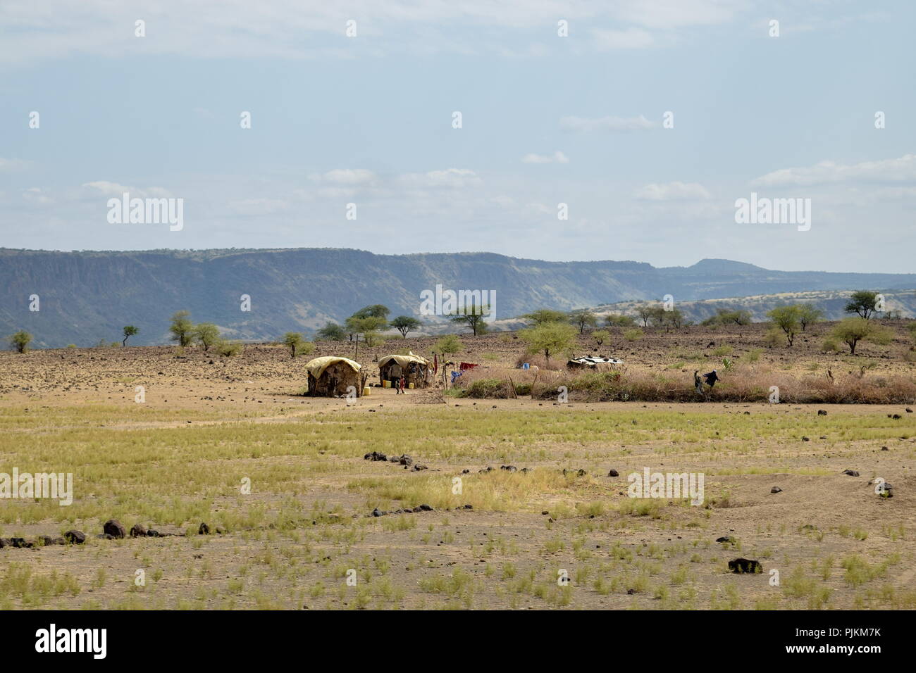 The arid landscapes of Lake Magadi, Kenya Stock Photo - Alamy
