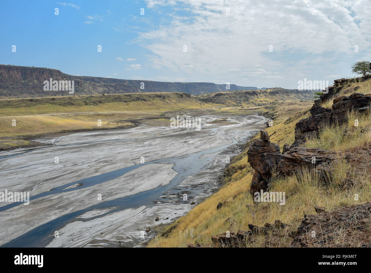 The arid landscapes of Lake Magadi, Kenya Stock Photo - Alamy