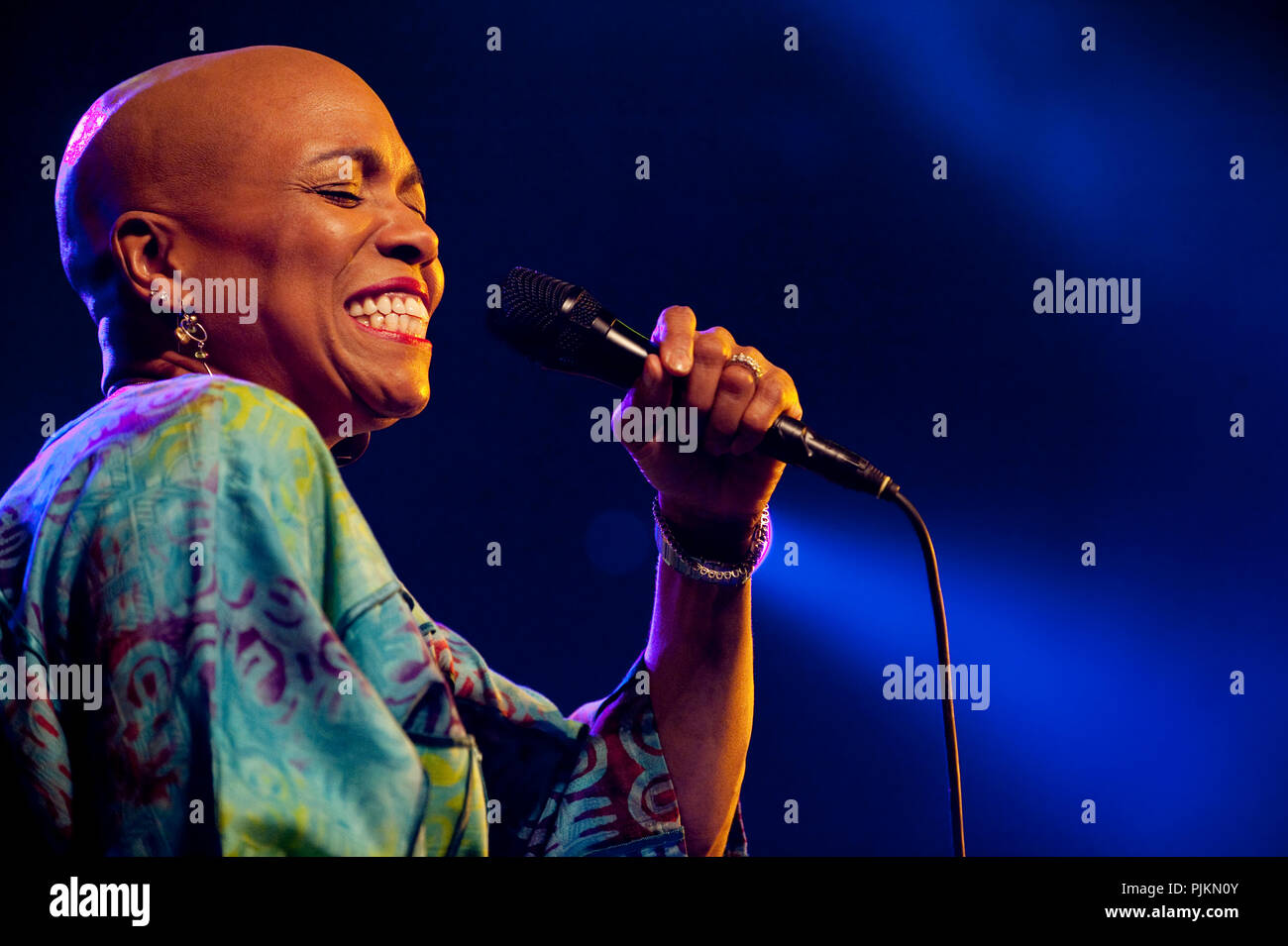 American jazz singer Dee Dee Bridgewater at the Jazz Middelheim ...