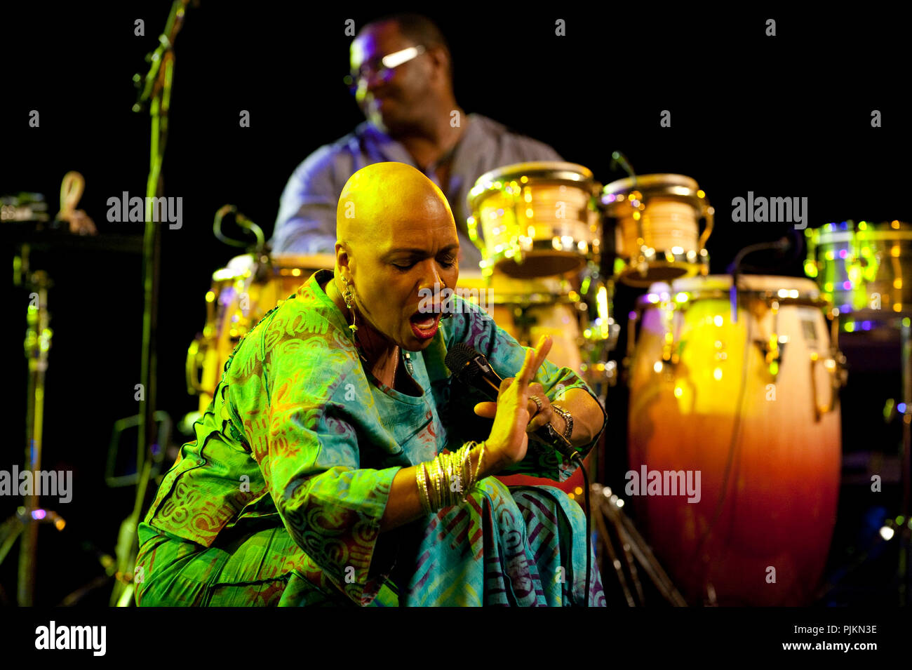 American jazz singer Dee Dee Bridgewater at the Jazz Middelheim ...