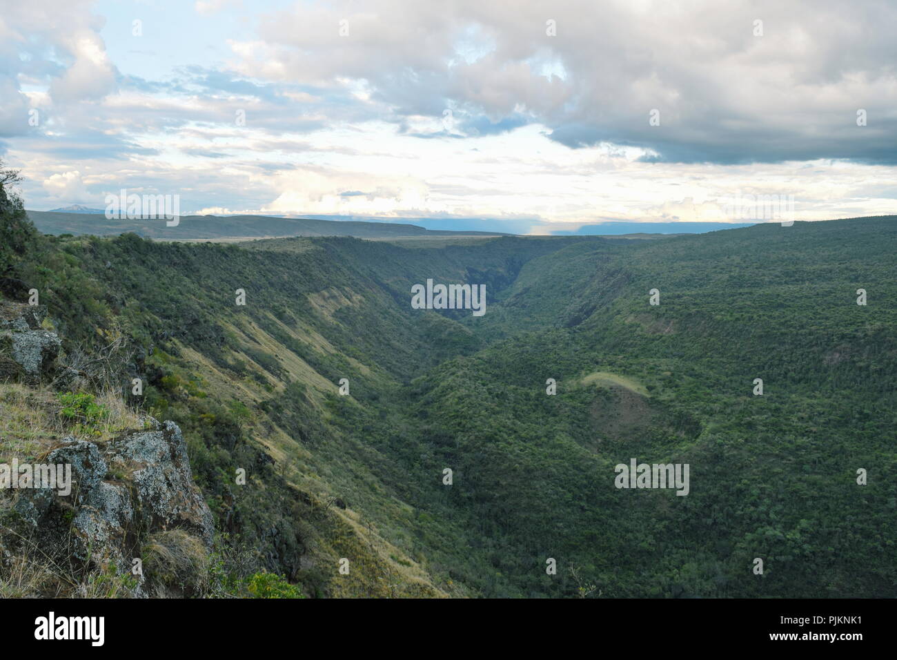The volcanic crater at Mount Suswa, Kenya Stock Photo - Alamy