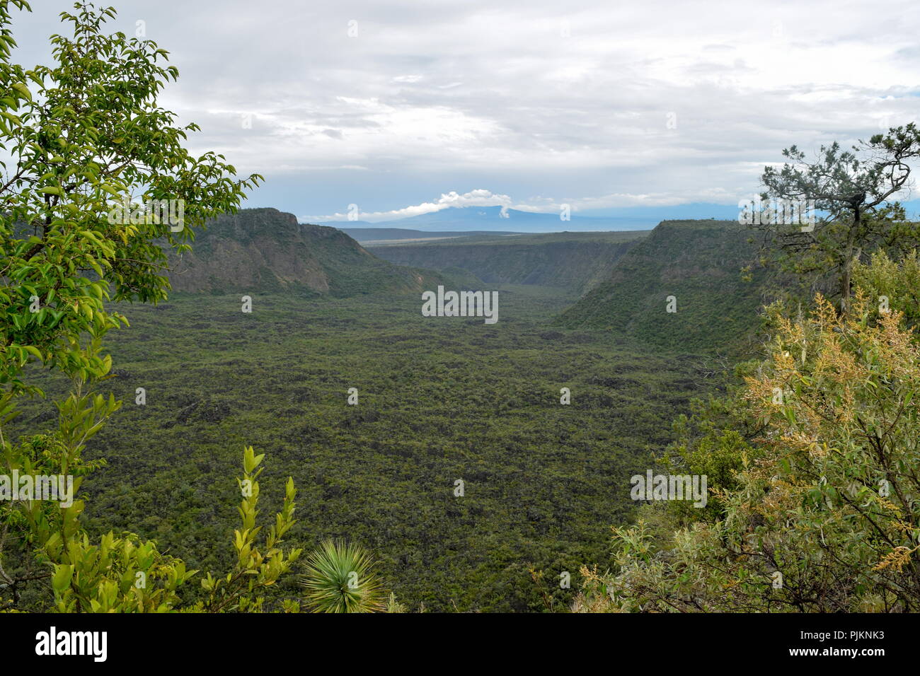 The volcanic crater at Mount Suswa, Kenya Stock Photo - Alamy