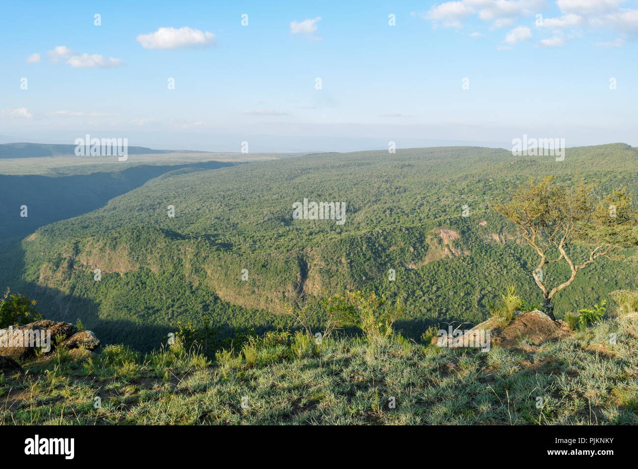 The volcanic crater at Mount Suswa, Kenya Stock Photo - Alamy