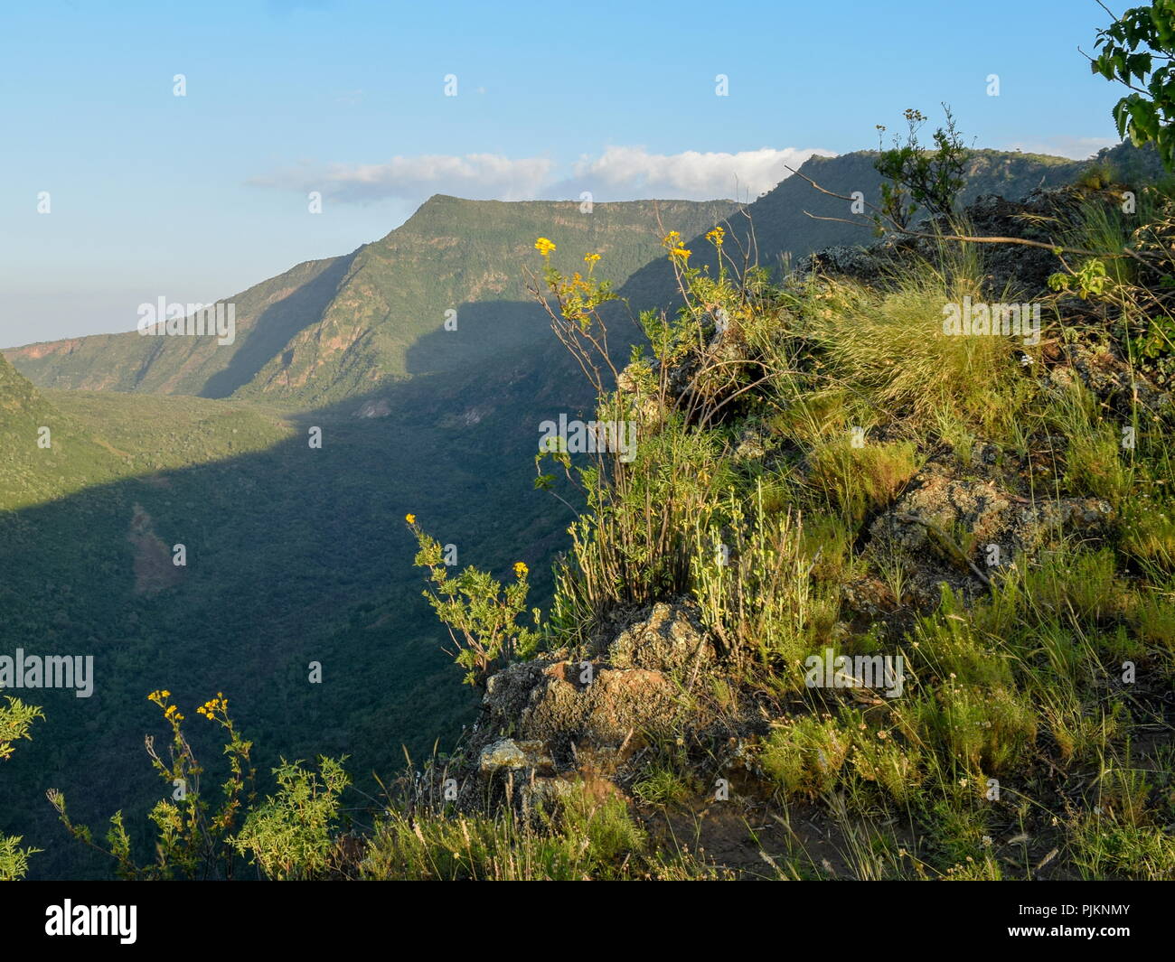 The volcanic crater at Mount Suswa, Kenya Stock Photo - Alamy