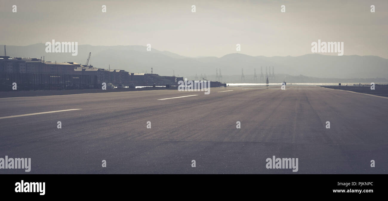 Gibraltar airport runway hi-res stock photography and images - Alamy