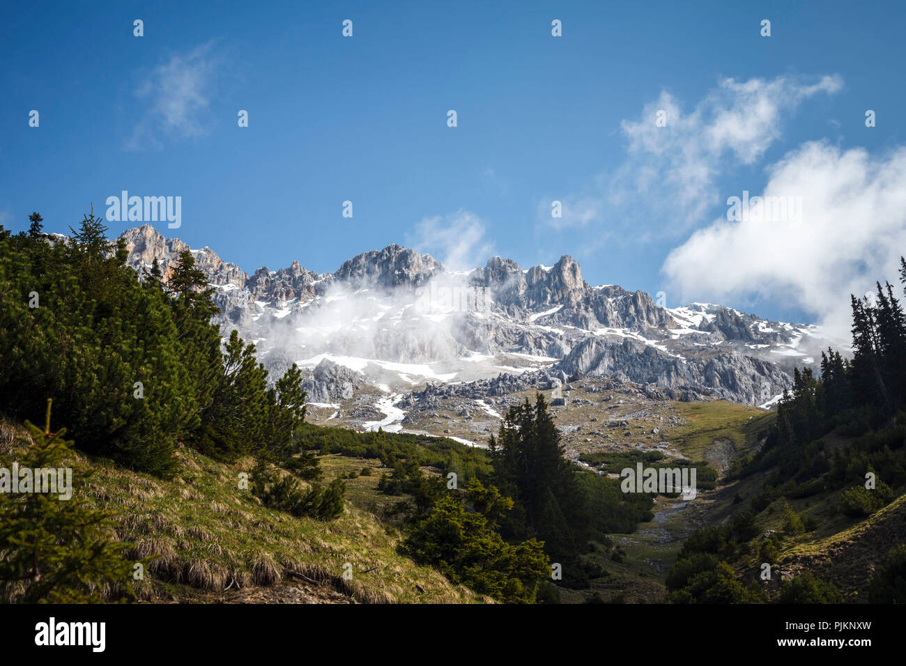 Mountains and peaks of the Tyrolean Alps Stock Photo - Alamy