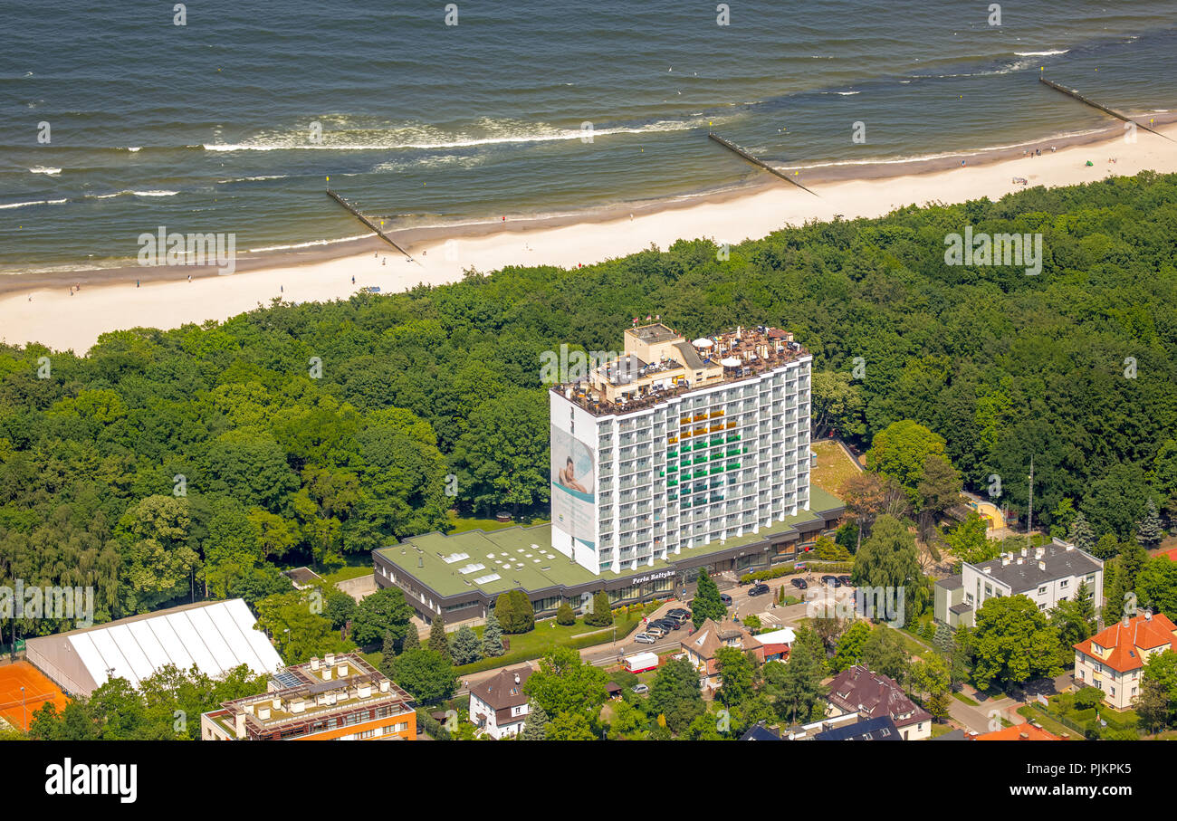 Ko?obrzeg, beach hotel, hotel skyscraper, roof terrace, Baltic coast ...