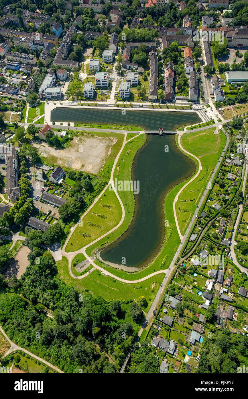 Niederfeldsee Altendorf, Essen, Ruhr area, North Rhine-Westphalia ...